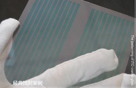 ITO laser etching conductive glass plate for OPV and OLED FTO coated film